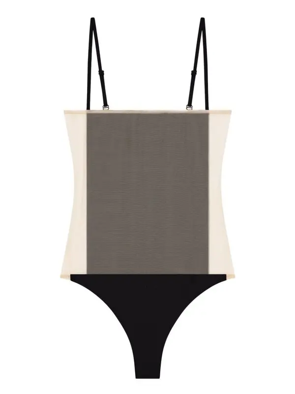COURREGES Illusion Swimsuit - Black