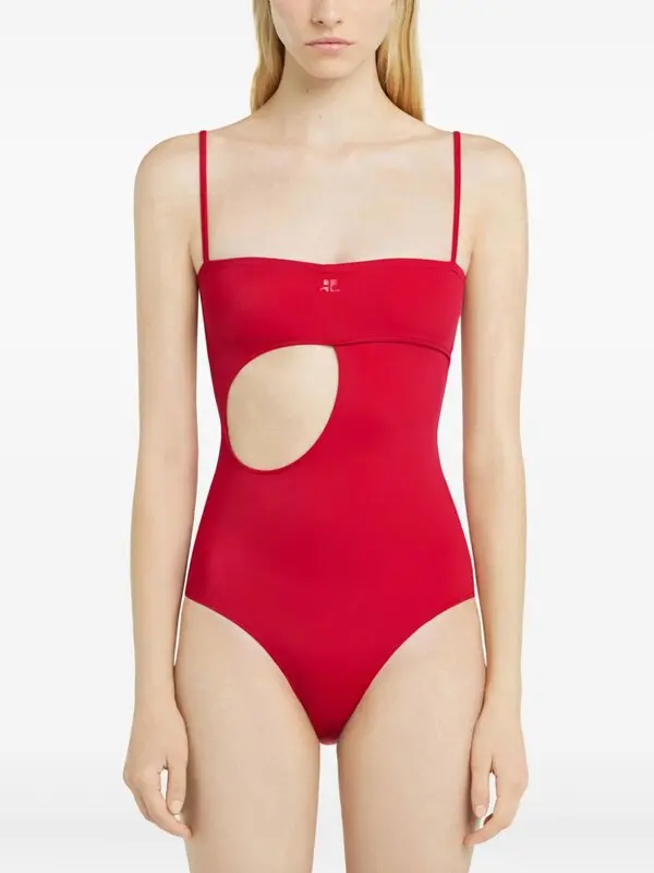 COURREGES Loop Swimsuit - Red