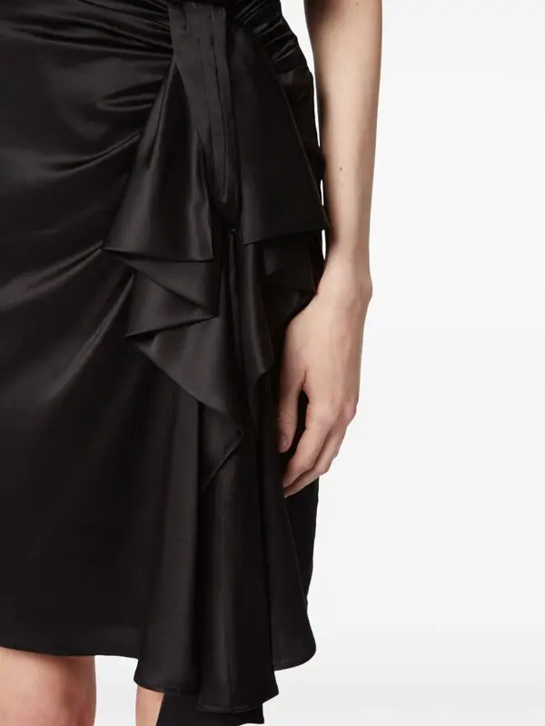 Nina Ricci Asymmetric Bow-detail Skirt - Black