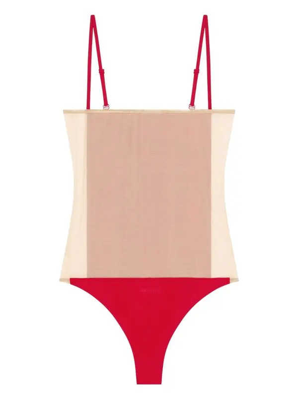 COURREGES Illusion Swimsuit - Red