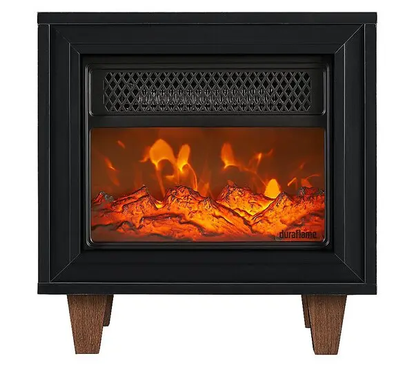 DURAFLAME Portable Electric Fireplace Heater W Emoveable Legs