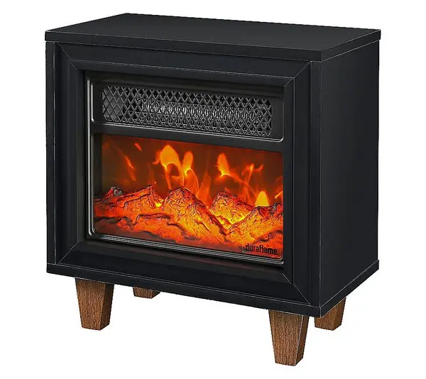 DURAFLAME Portable Electric Fireplace Heater W Emoveable Legs