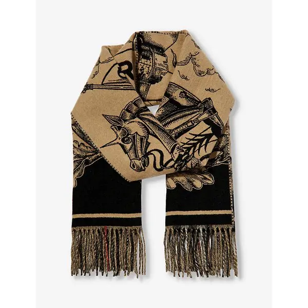Burberry Gallant Check-print Cashmere Scarf - Archive Beige