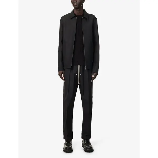 Rick Owens Brad Buttoned-pockets Relaxed-fit Woven-blend Jacket