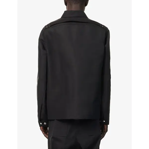 Rick Owens Brad Buttoned-pockets Relaxed-fit Woven-blend Jacket