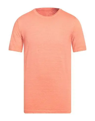 120% Lino Basic Linen T-shirt - Orange
