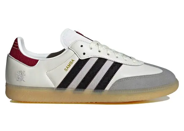 Adidas Samba Og Year Of The Snake Sneakers - Cloud White/core Black/active Maroon