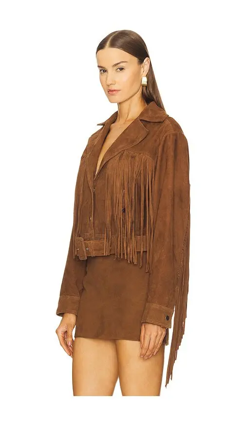 Retrofete Vonda Suede Jacket - Brown