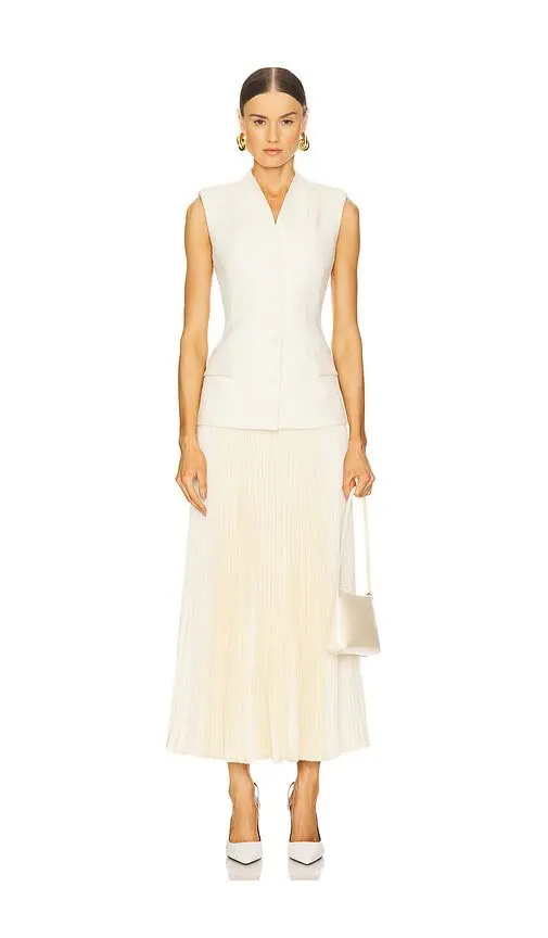 Simkhai Georgina Sleeveless Vest Midi Dress