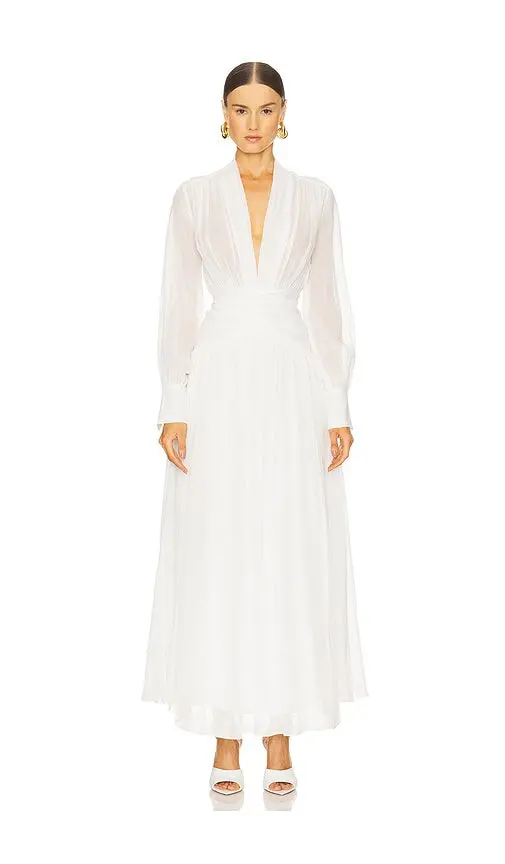 NICHOLAS Jocelyn Maxi Dress - Ivory