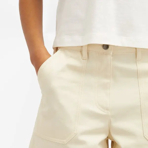 Moncler Organic Cotton Wide Shorts