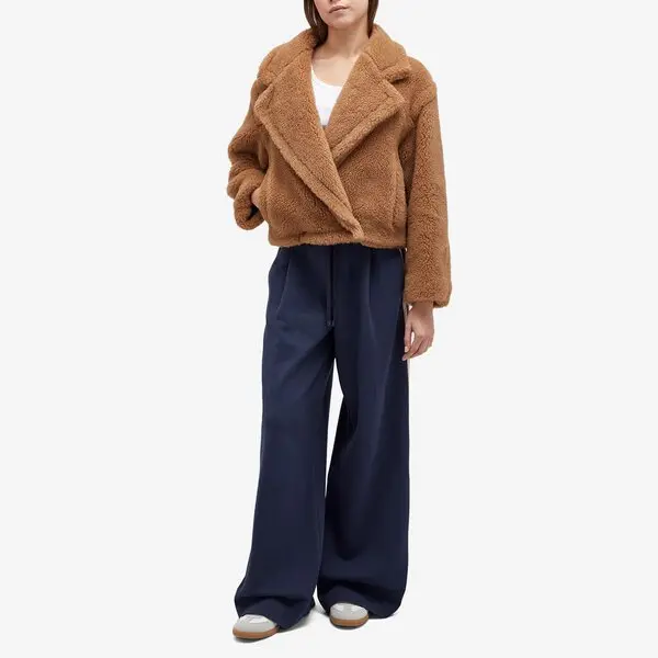 Max Mara Cropped Teddy Bear Icon Coat - Camel - 50% Off