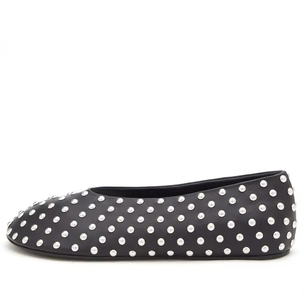 JIL SANDER Studded Ballerina Flats - Black