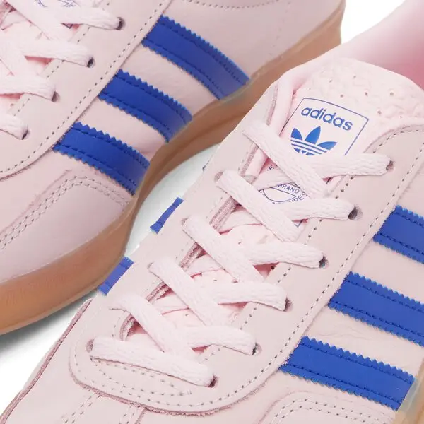 adidas gazelle silver green womens adidas Gazelle Indoor Clear Pink Lucid Blue (W) main image 1