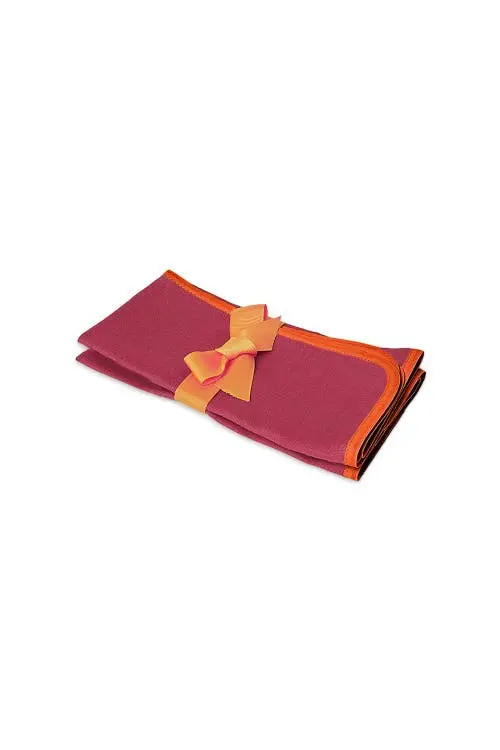 La DoubleJ Large Napkins Set Of 2 - Rainbow Raspberry