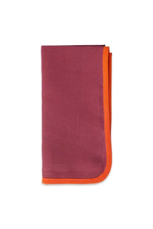 La DoubleJ Large Napkins Set Of 2 - Rainbow Raspberry