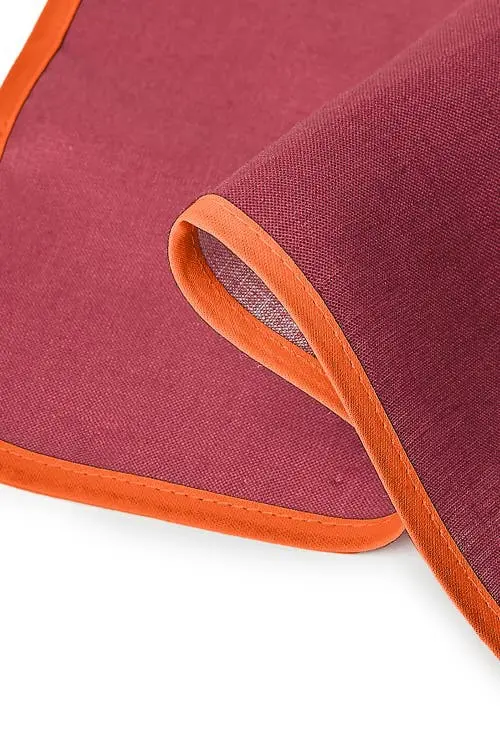 La DoubleJ Large Napkins Set Of 2 - Rainbow Raspberry