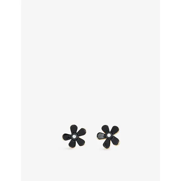 Marni Flower Earrings - Coal