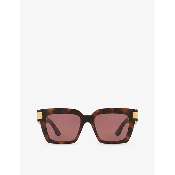 Gucci Gg1689s Square Sunglasses - Brown