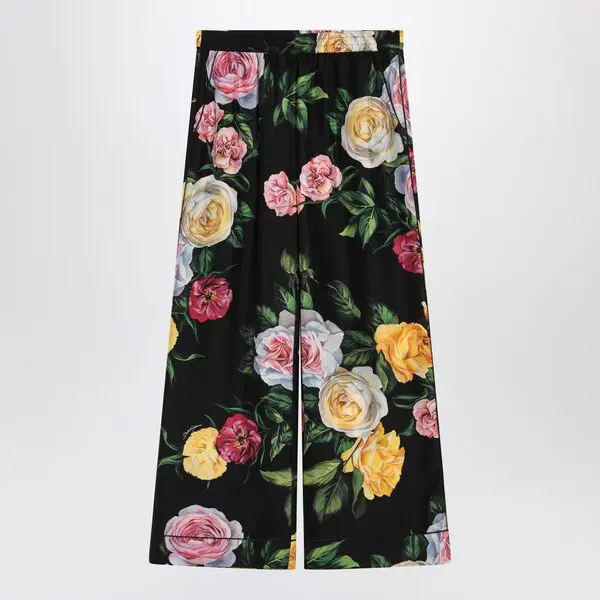 Dolce & Gabbana Silk Floral Print Pyjama Pants