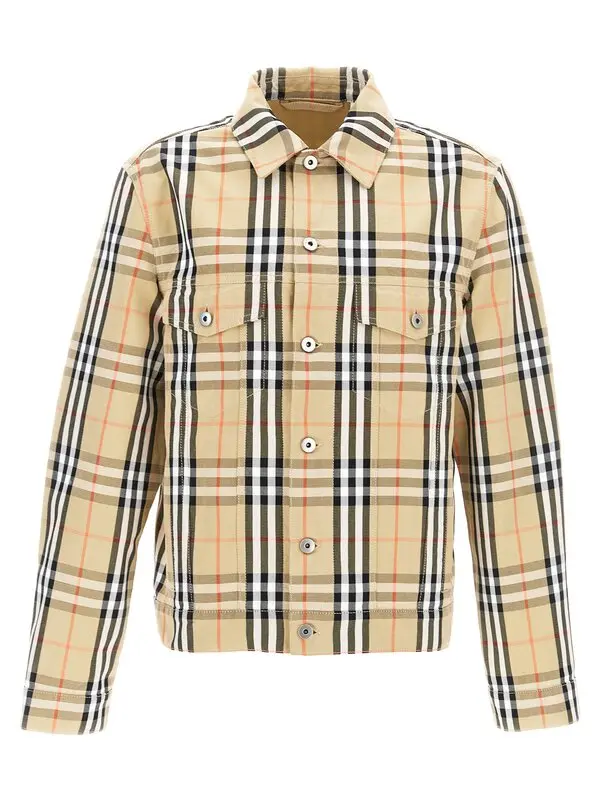 Burberry Check Jacket - Beige