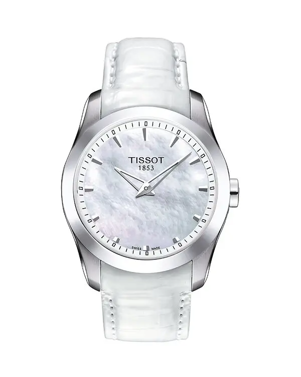 TISSOT Couturier Secret Date Watch, 33mm - White