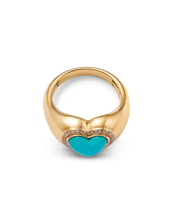 Bloomingdale'S Heart Ring In 14k Yellow Gold
