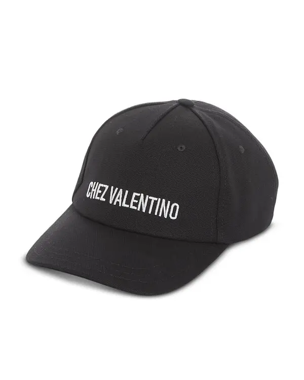Valentino Garavani Chez Baseball Cap - Nero/avorio