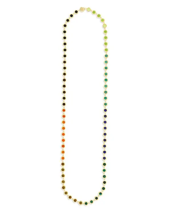 Luis Morais 14k Yellow Gemstone Chain Necklace - Gold