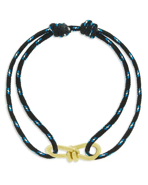 Luis Morais 14k Yellow Twisted Wire Bracelet - Navy Blue