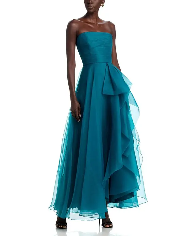 Theia Teresa Draped Gown - Night Swim