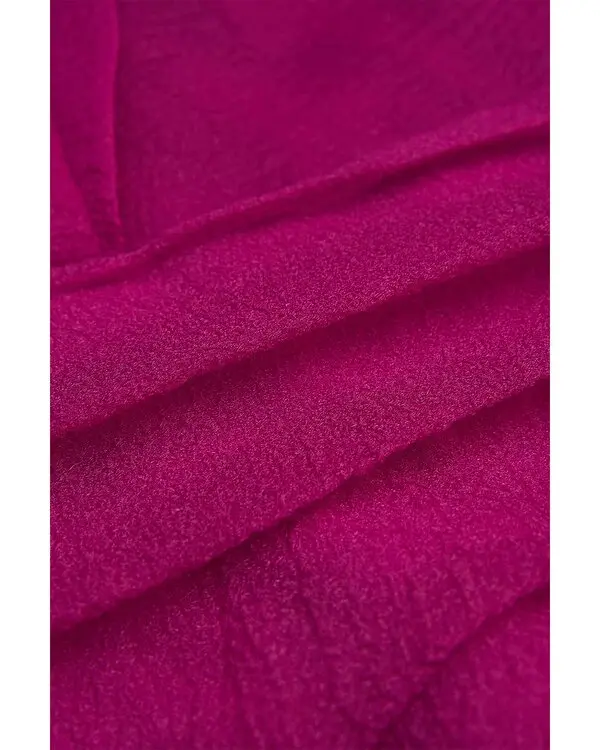 Theia Teresa Draped Gown - Sangria