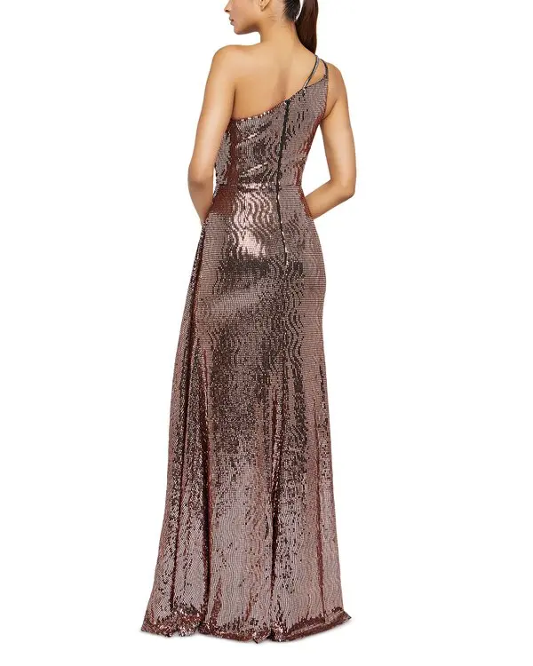 womens gold velvet dress Miranda Gold Velvet Formal Maxi Dress - US 14 main image 0