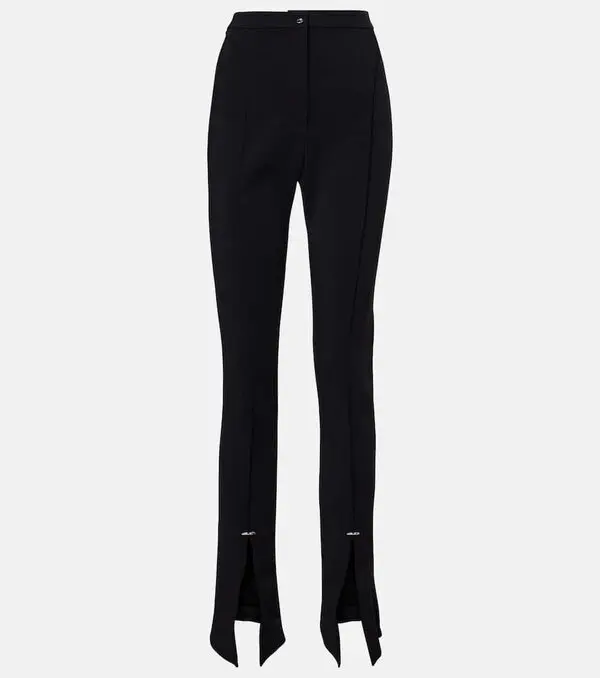 MUGLER Pierced High-rise Flared Pants