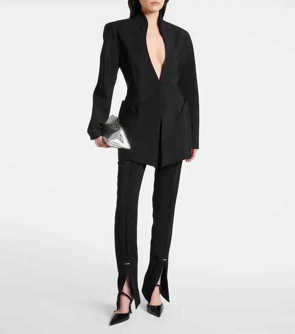MUGLER Pierced High-rise Flared Pants