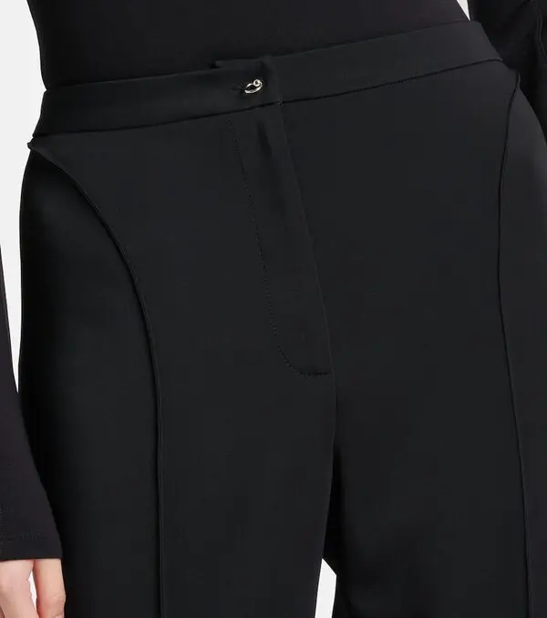 MUGLER Pierced High-rise Flared Pants