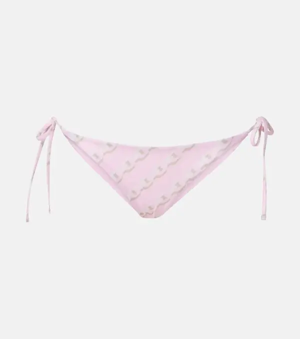 Versace Treasure Printed Bikini Bottom - Pink