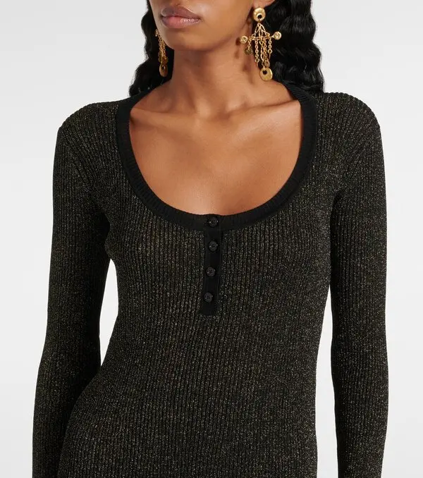 Chloé Lamé Top