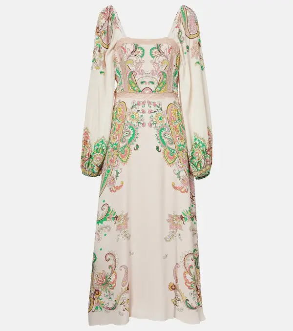 Etro Printed Midi Dress - Multicoloured