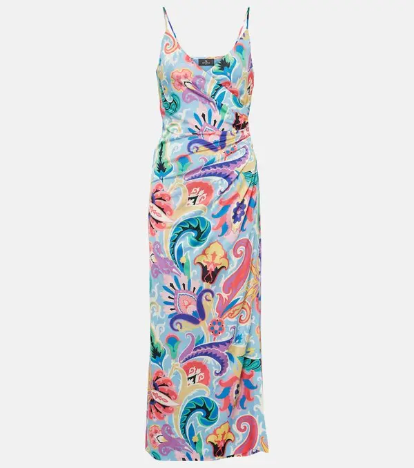Etro Printed Midi Dress - Multicoloured