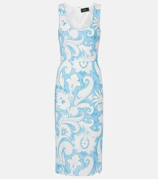 Etro Printed Midi Dress