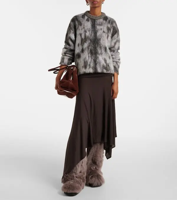 Attico Robin Knee-high Shearling Boots