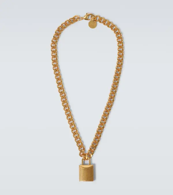 TOM FORD Padlock Chain Necklace - Gold