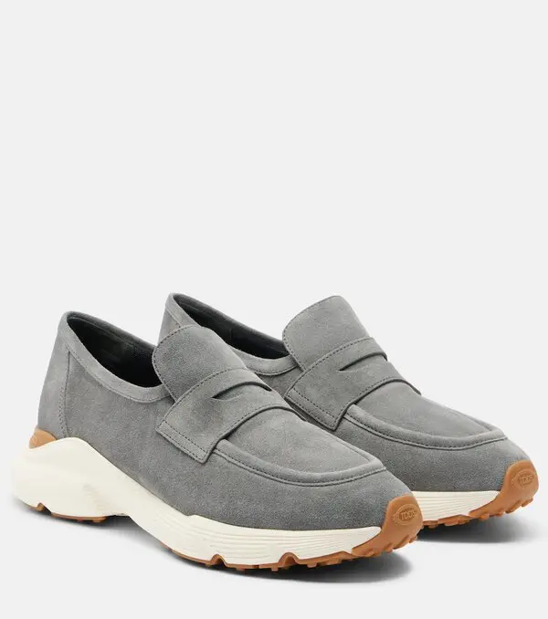 TOD'S Suede Loafers - Grey