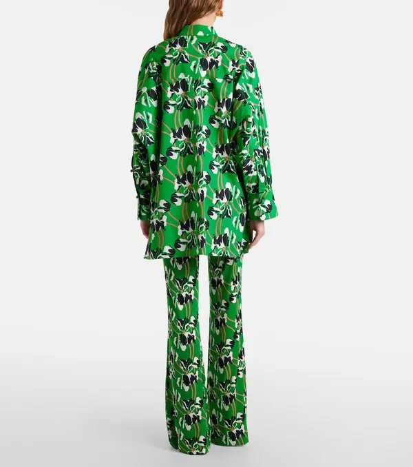 Diane Von Furstenberg Caleb Printed Blouse