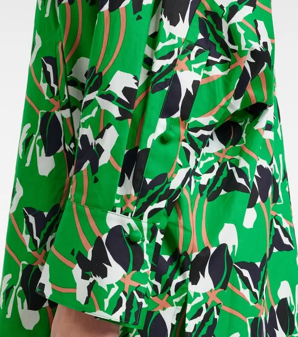 Diane Von Furstenberg Caleb Printed Blouse