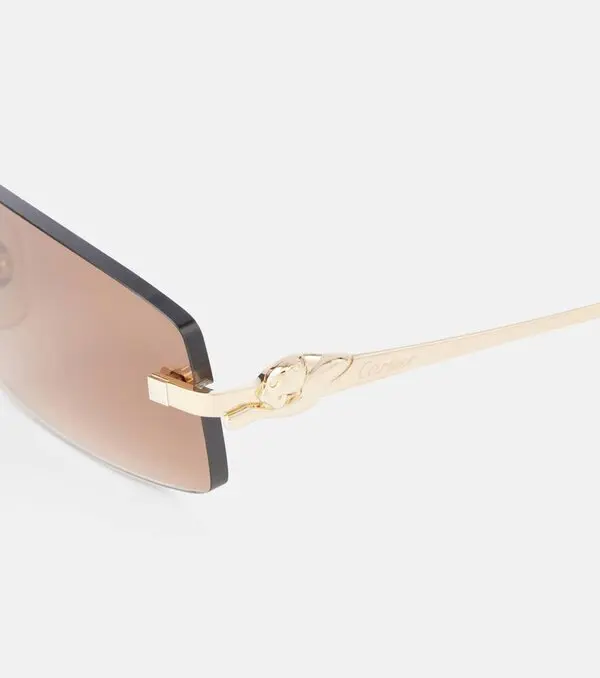 CARTIER Panthère De Rectangular Sunglasses
