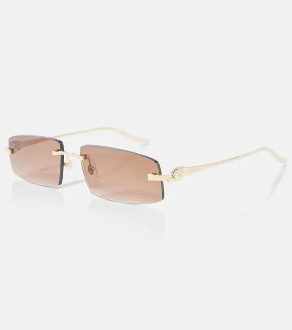 CARTIER Panthère De Rectangular Sunglasses