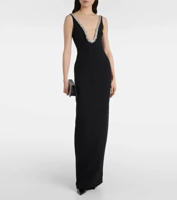 David Koma Crystal-embellished Gown