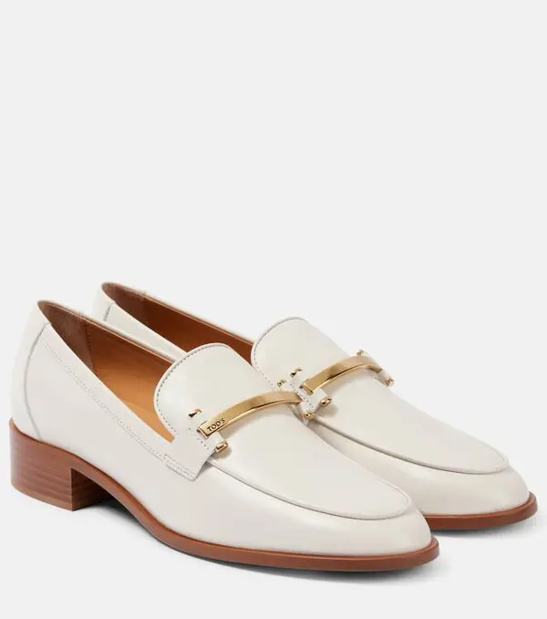 TOD'S Leather Loafer Pumps